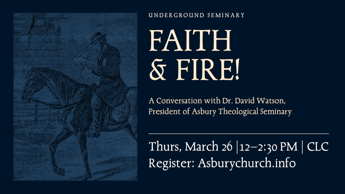 Join Dr. David Watson at Underground Seminary: Faith & Fire | Kevin M ...